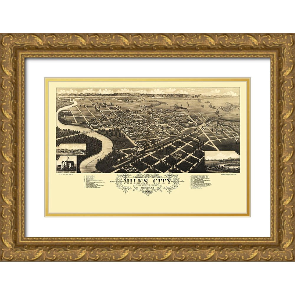 Stoner 14x11 Gold Ornate Wood Framed with Double Matting Museum Art ...