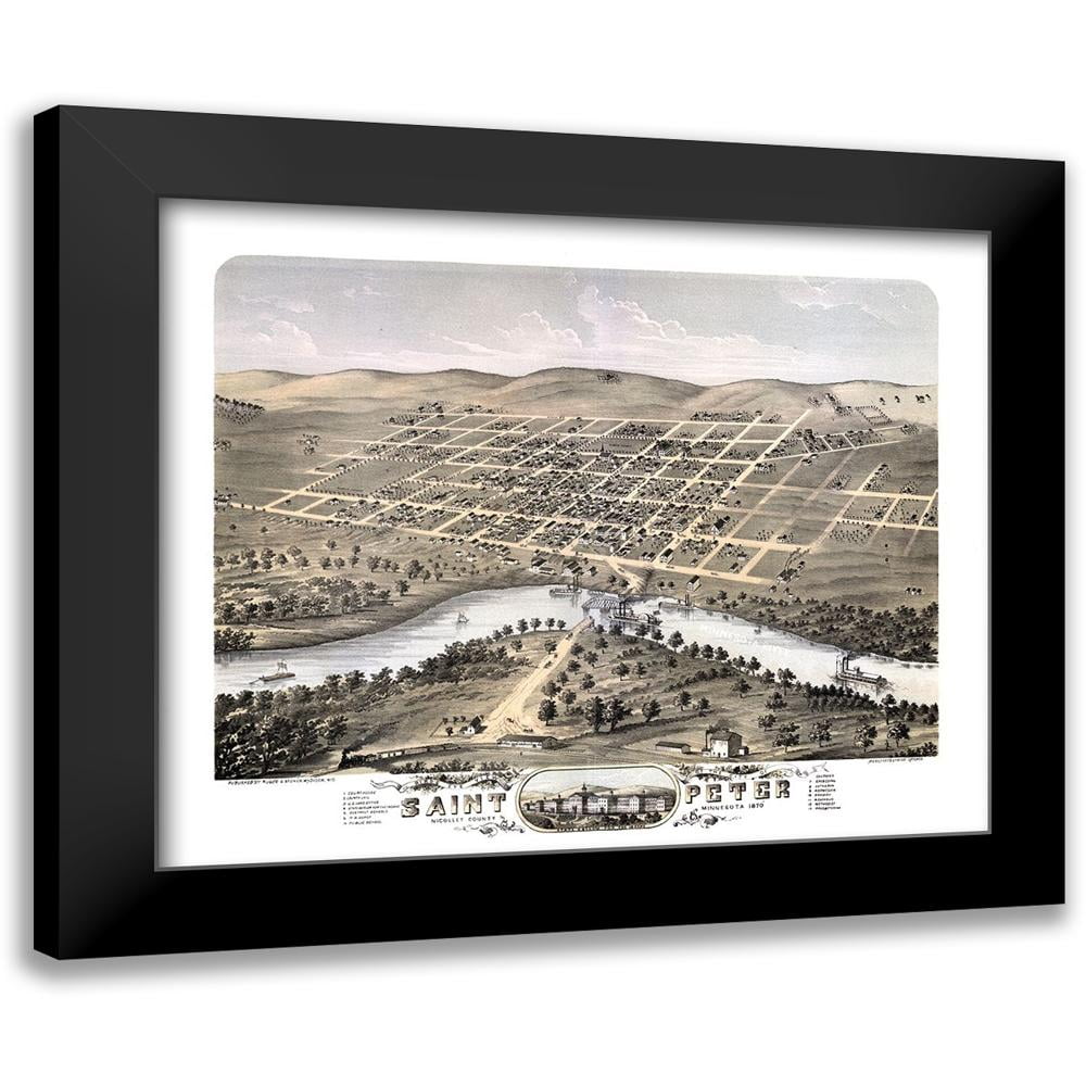 Stoner 14x12 Black Modern Framed Museum Art Print Titled - Saint Peter ...