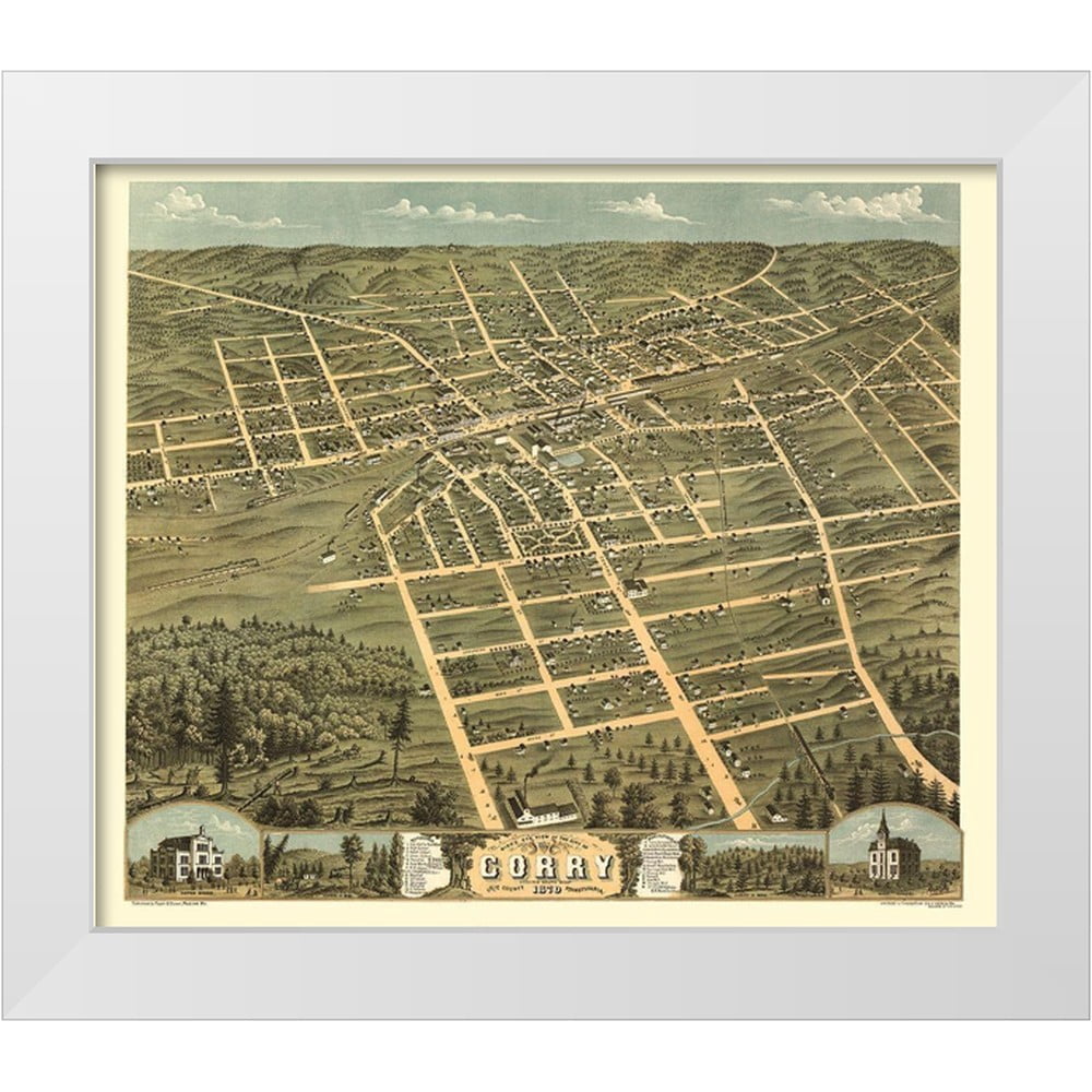 Stoner 17x15 White Modern Wood Framed Museum Art Print Titled - Corry ...