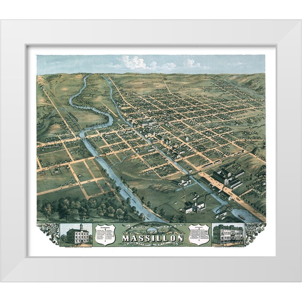 Stoner 17x15 White Modern Wood Framed Museum Art Print Titled ...