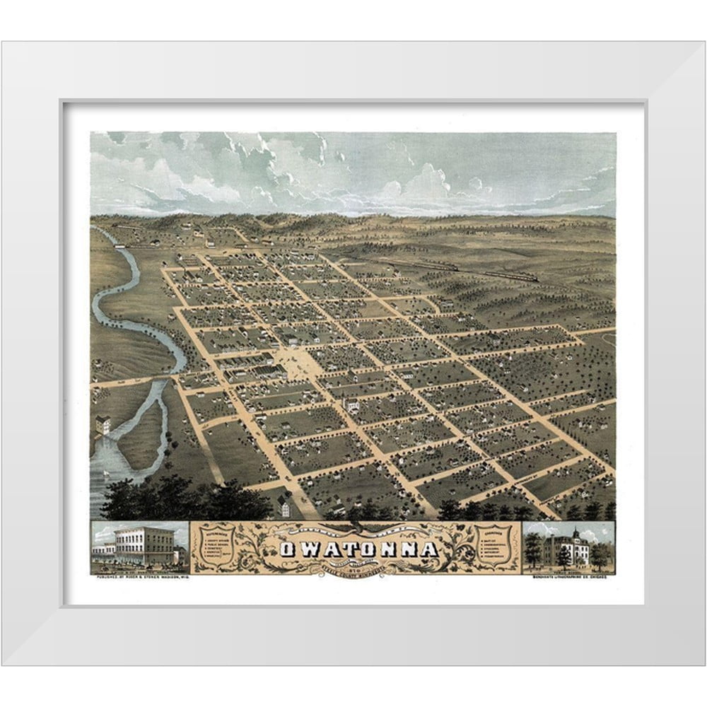 Stoner 17x15 White Modern Wood Framed Museum Art Print Titled ...