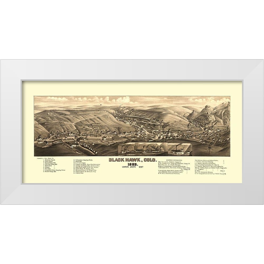 Stoner 18x11 White Modern Wood Framed Museum Art Print Titled - Black ...