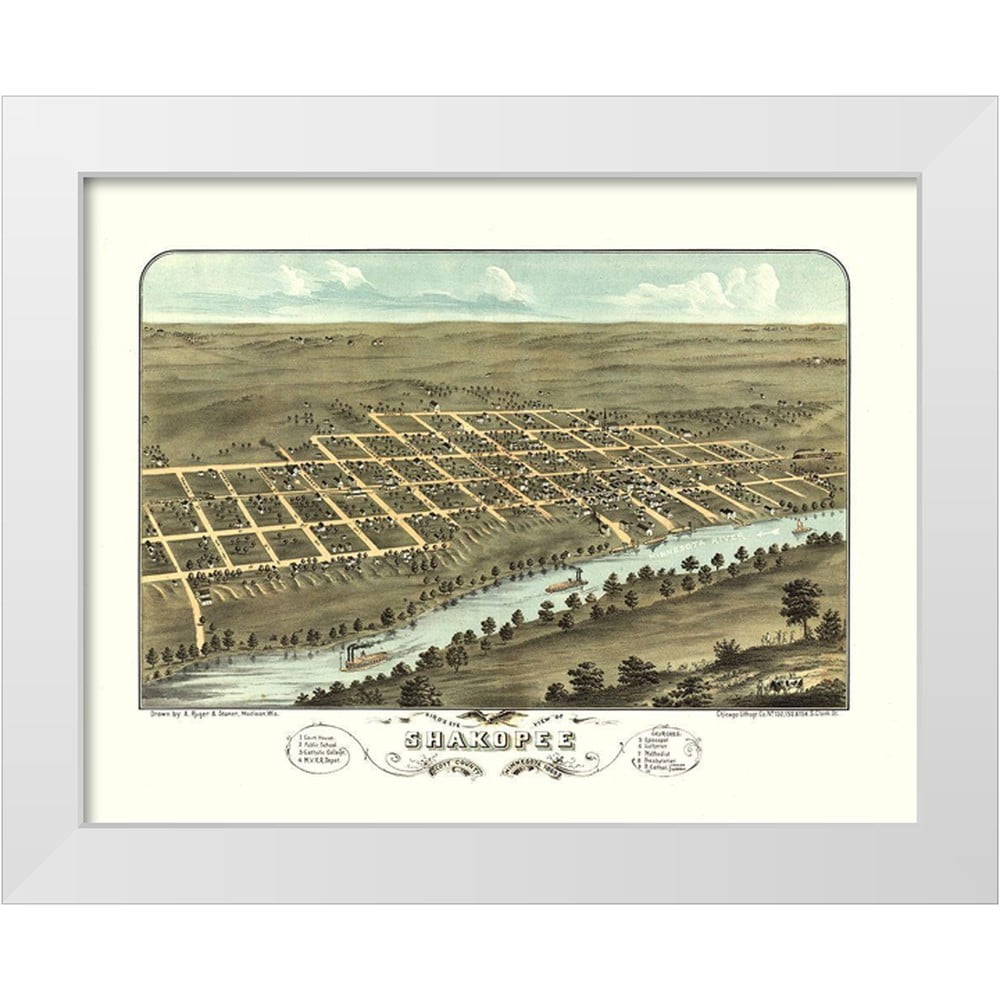 Stoner 18x15 White Modern Wood Framed Museum Art Print Titled ...