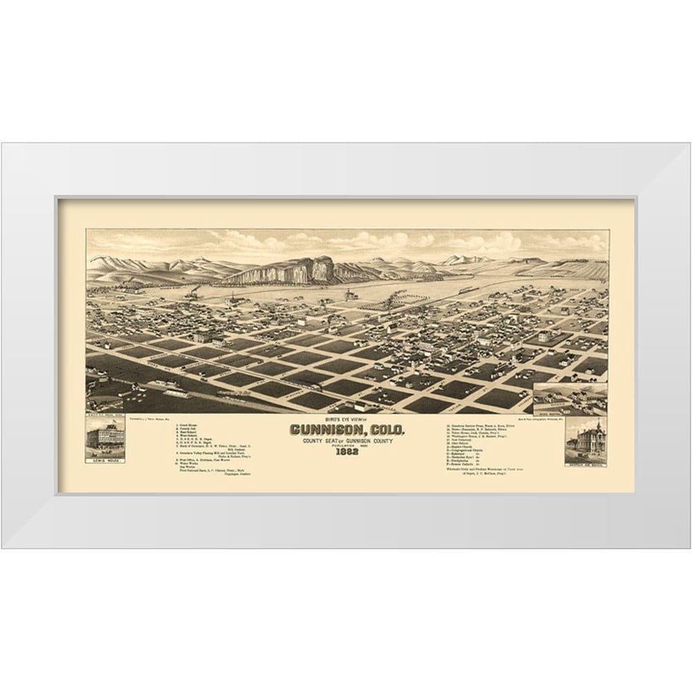 Stoner 24x14 White Modern Wood Framed Museum Art Print Titled ...