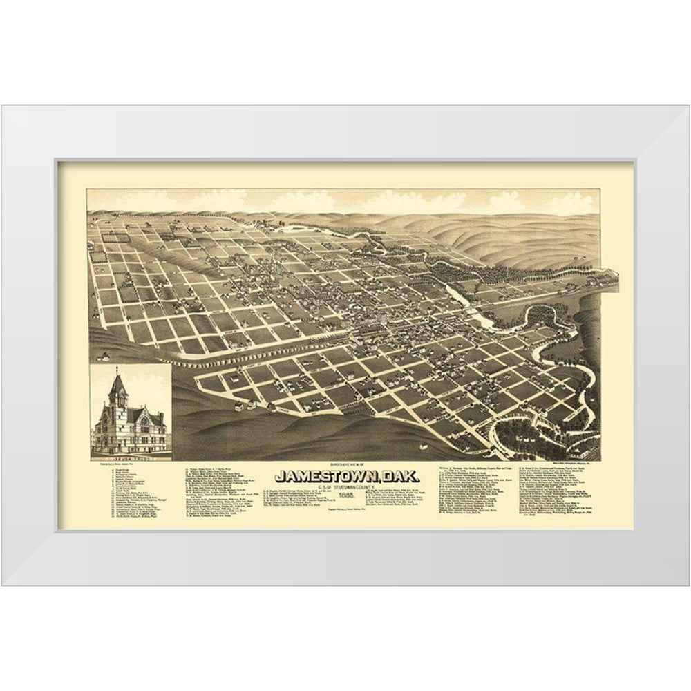 Stoner 32x22 White Modern Wood Framed Museum Art Print Titled ...