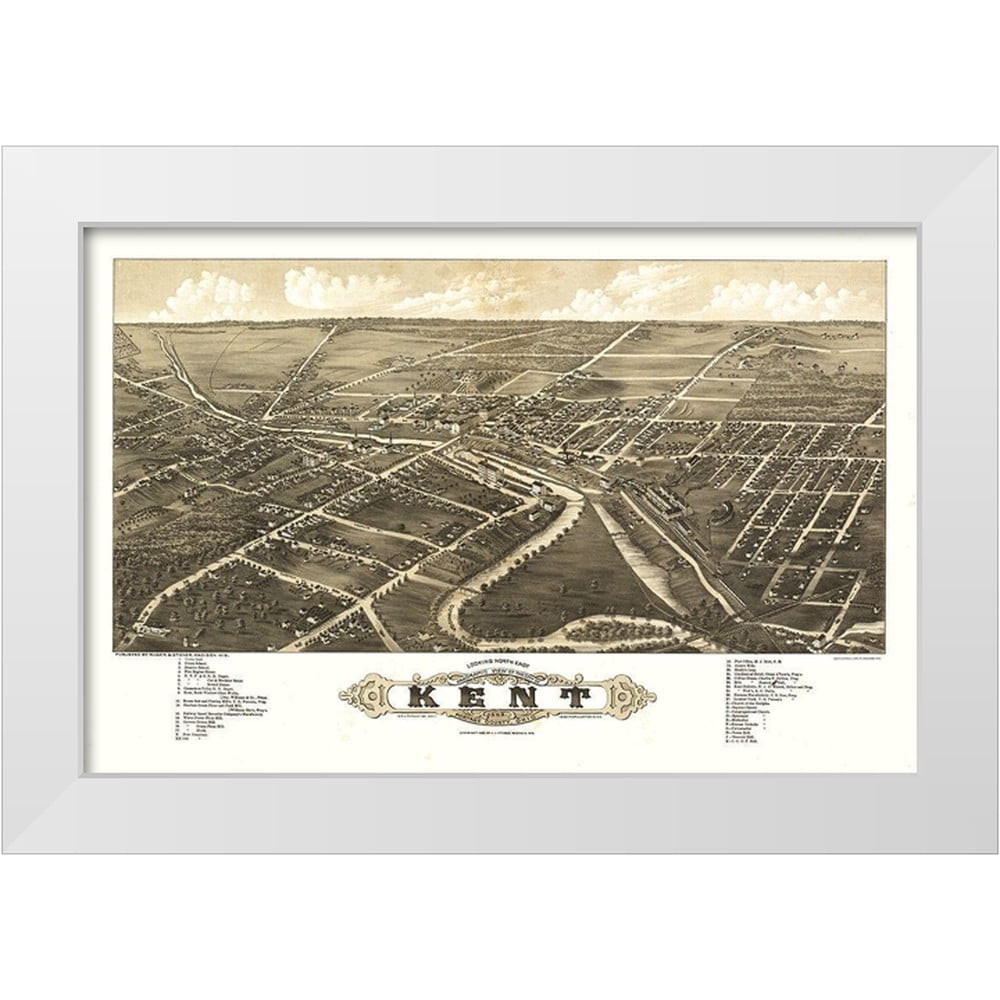 Stoner 32x22 White Modern Wood Framed Museum Art Print Titled - Kent ...