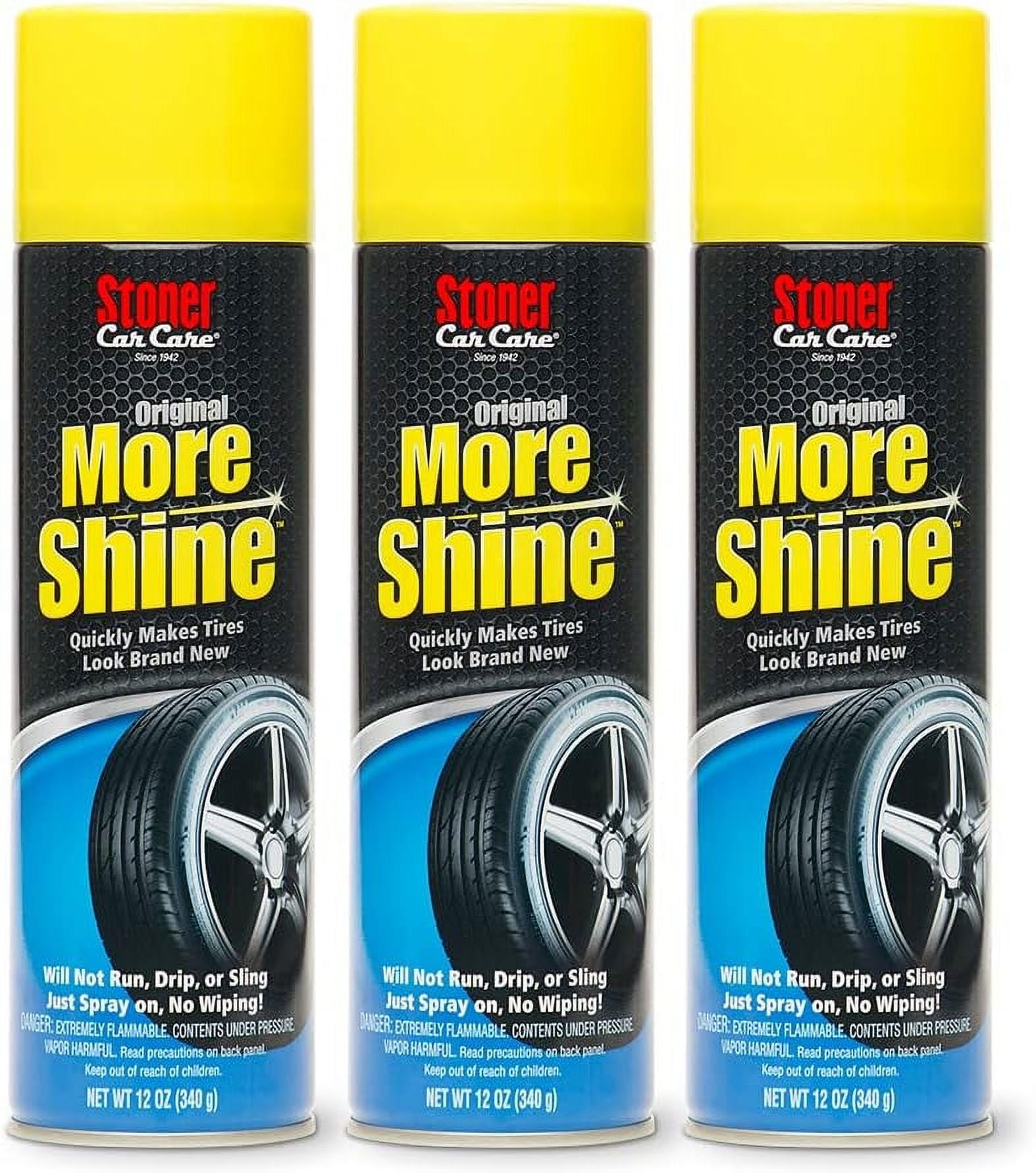 Stoner Car Care More Shine Original Tire Dressing Spray, 12-Ounce, Pack ...