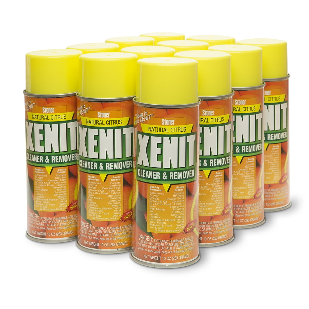 Stoner Car Care 94213 12pk 10 Ounce Xenit Citrus Cleaner And Remover Eliminates Stains Sticky