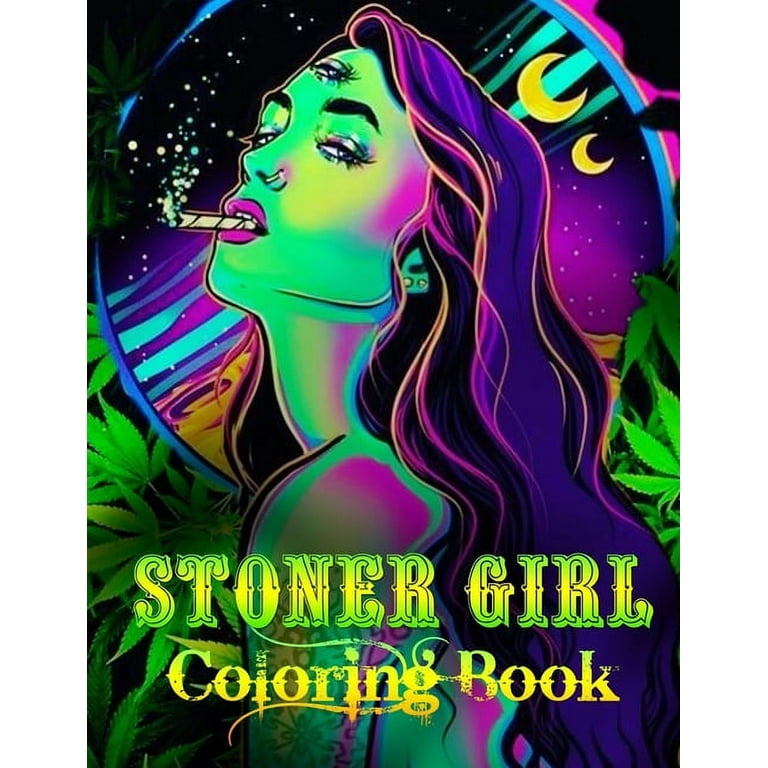 psychedelic girl coloring pages