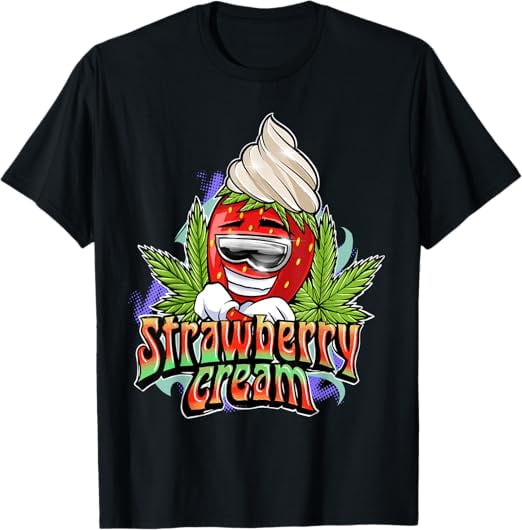 Stoner Strawberry Cream Weed Strain T-Shirt - Walmart.com