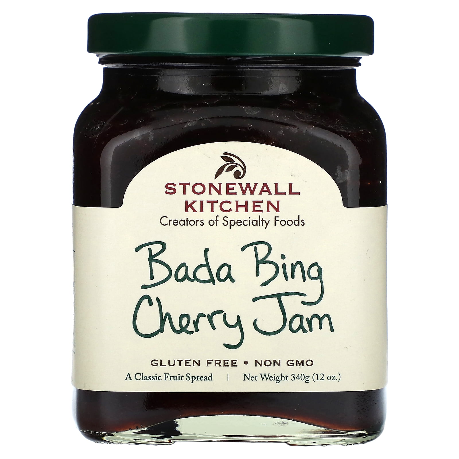 Stonewall Kitchen, Bada Bing Cherry Jam, 12 oz, Gluten Free Non-GMO ...