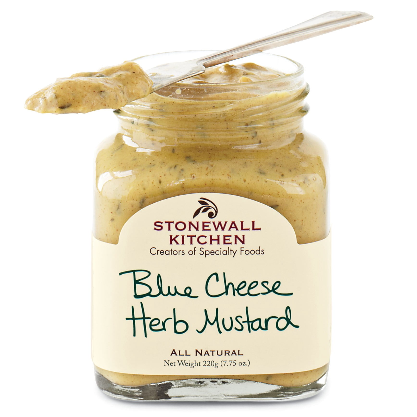 Stonewall Kitchen Blue Cheese Herb Mustard, Ideal for Dipping, 7.75 ...