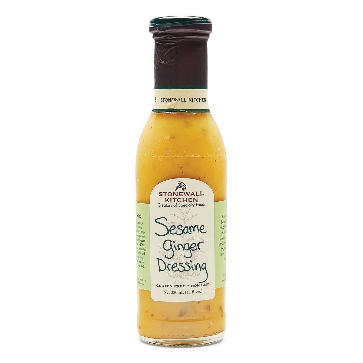 Stonewall Kitchen Sesame Ginger Dressing, 11 oz for Salad & Noodle ...
