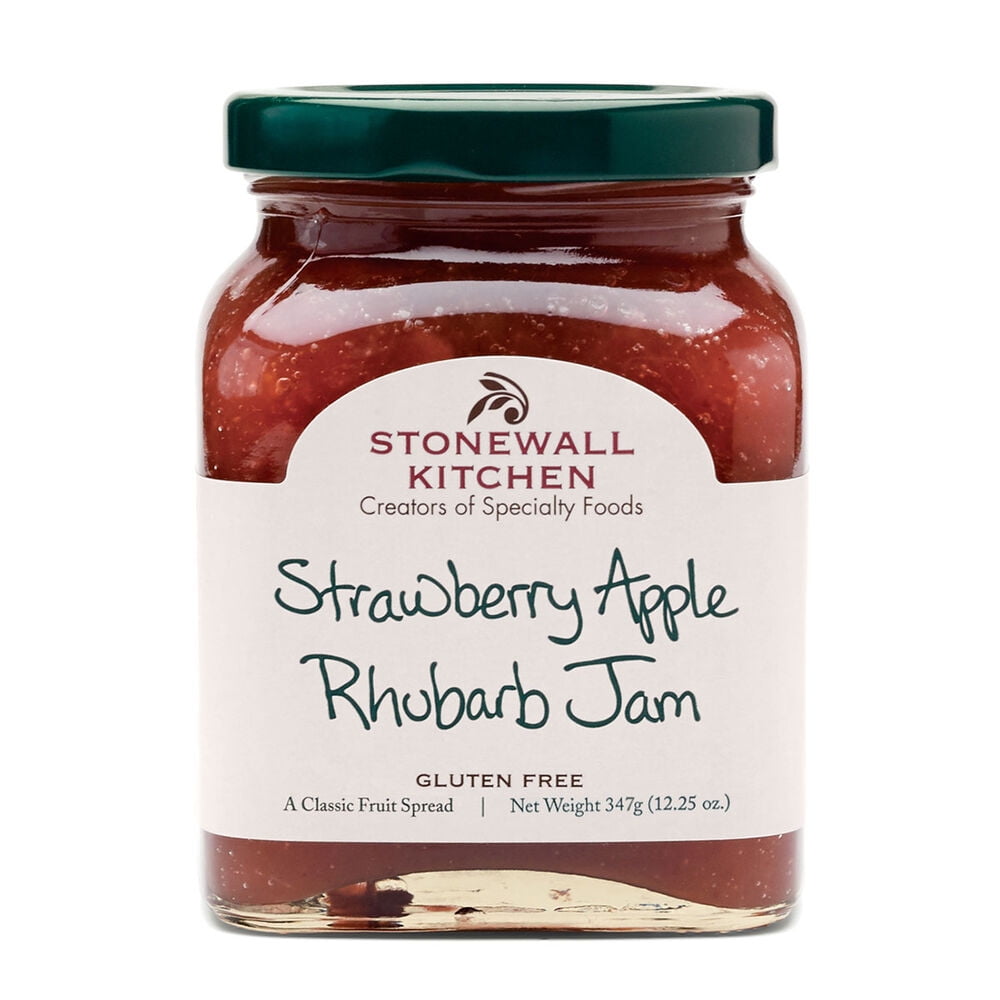 Stonewall Kitchen Strawberry Apple Rhubarb Jam, 12.25 oz (347 g ...