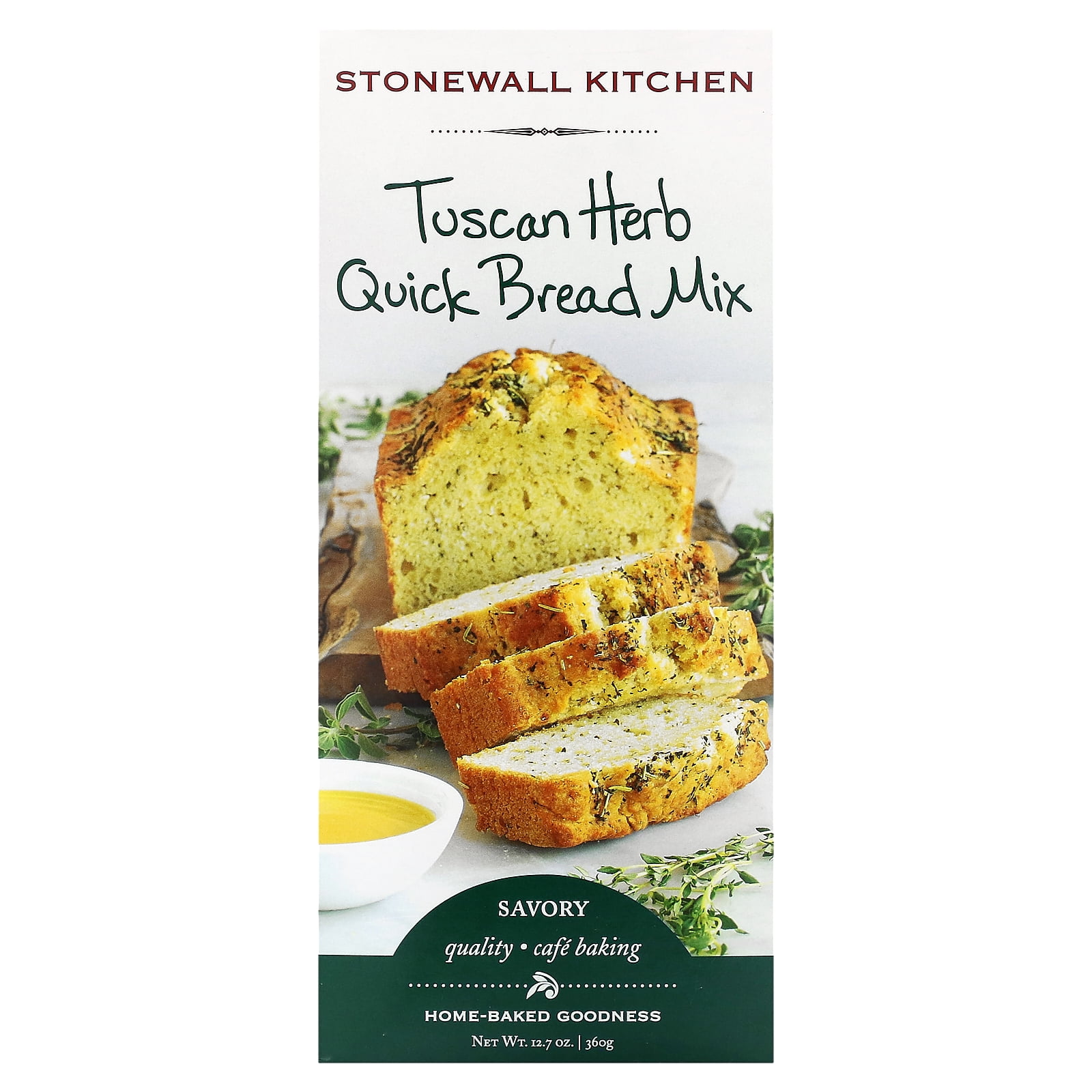 Stonewall Kitchen Tuscan Herb Quick Bread Mix, 12.7 oz (360 g ...