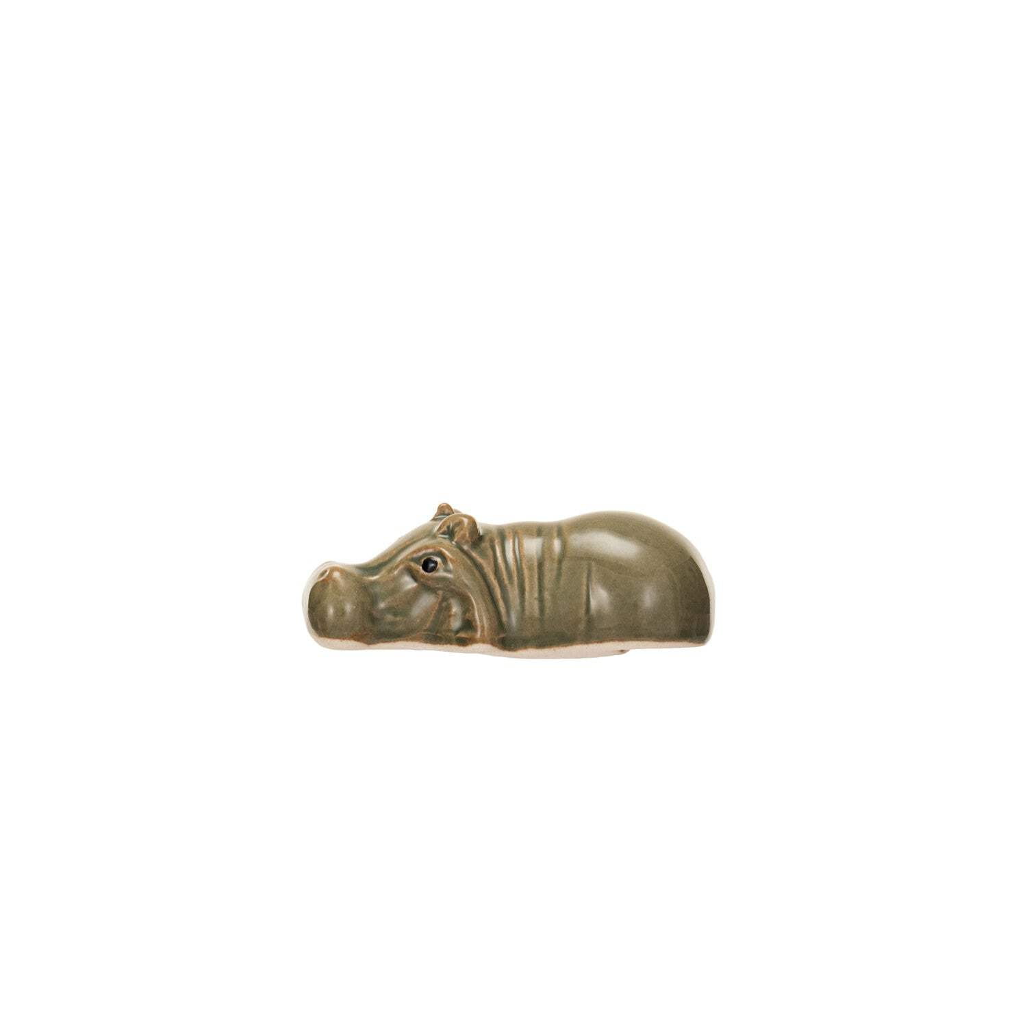 Stoneware Ceramic Floating Grey Baby Hippo - Walmart.com