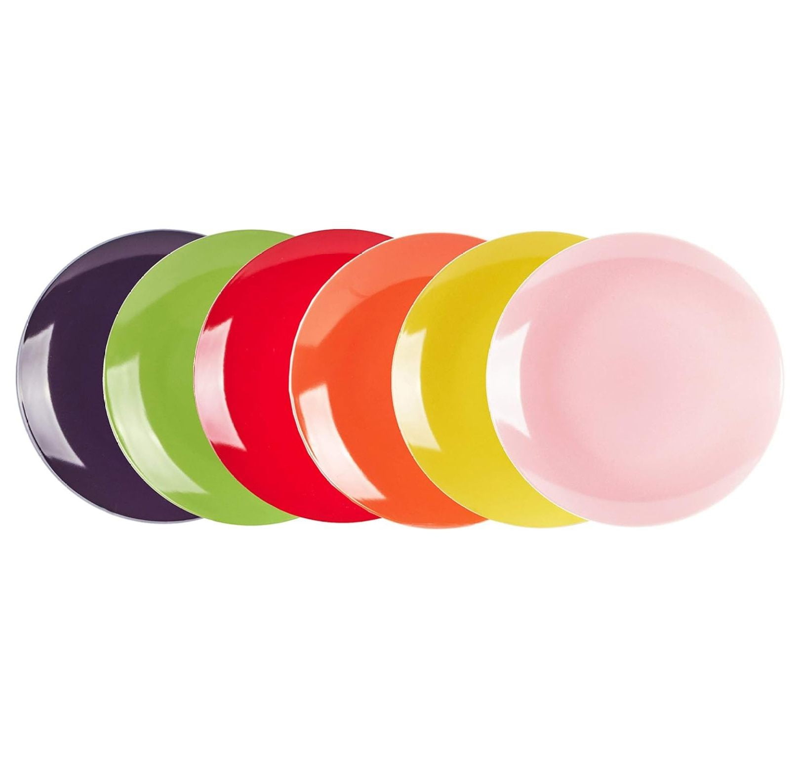 Stoneware Coupe Shape Dinner Plate 10.5 inch- Set of 6, Very Rose ...