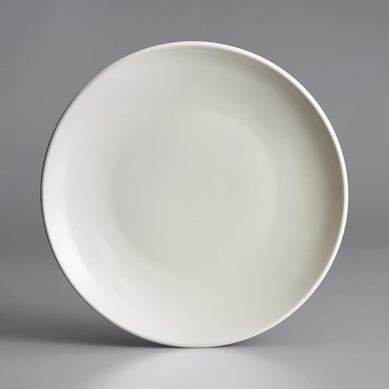 Stoneware Coupe Shape Plate 10.5", Matte Black, Case of 12 - Walmart.com