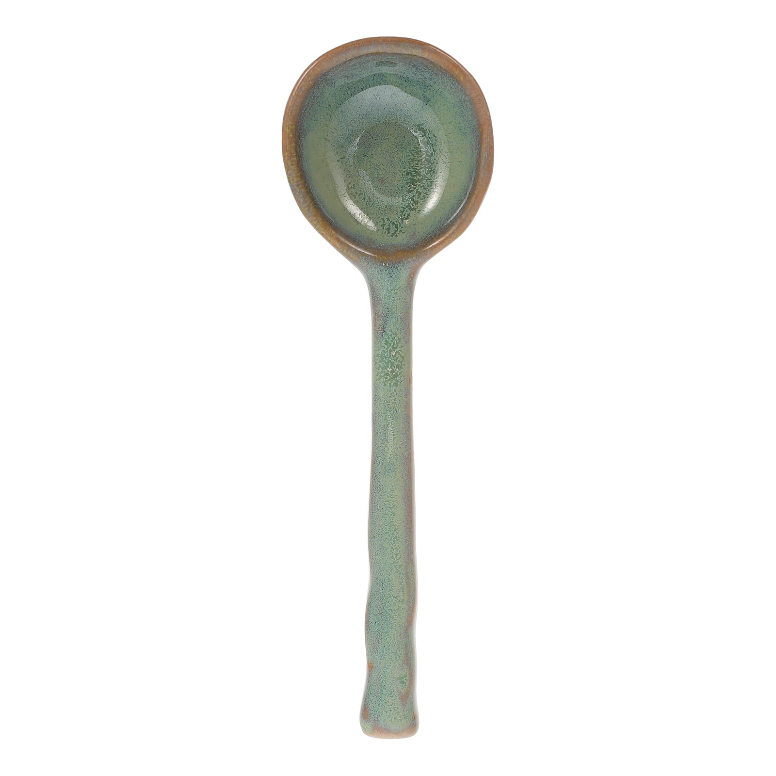 MEIBUTYUP Ceramic Green 1Pcs 6.7X2X1In Japanese Ramen Spoon - Walmart.com