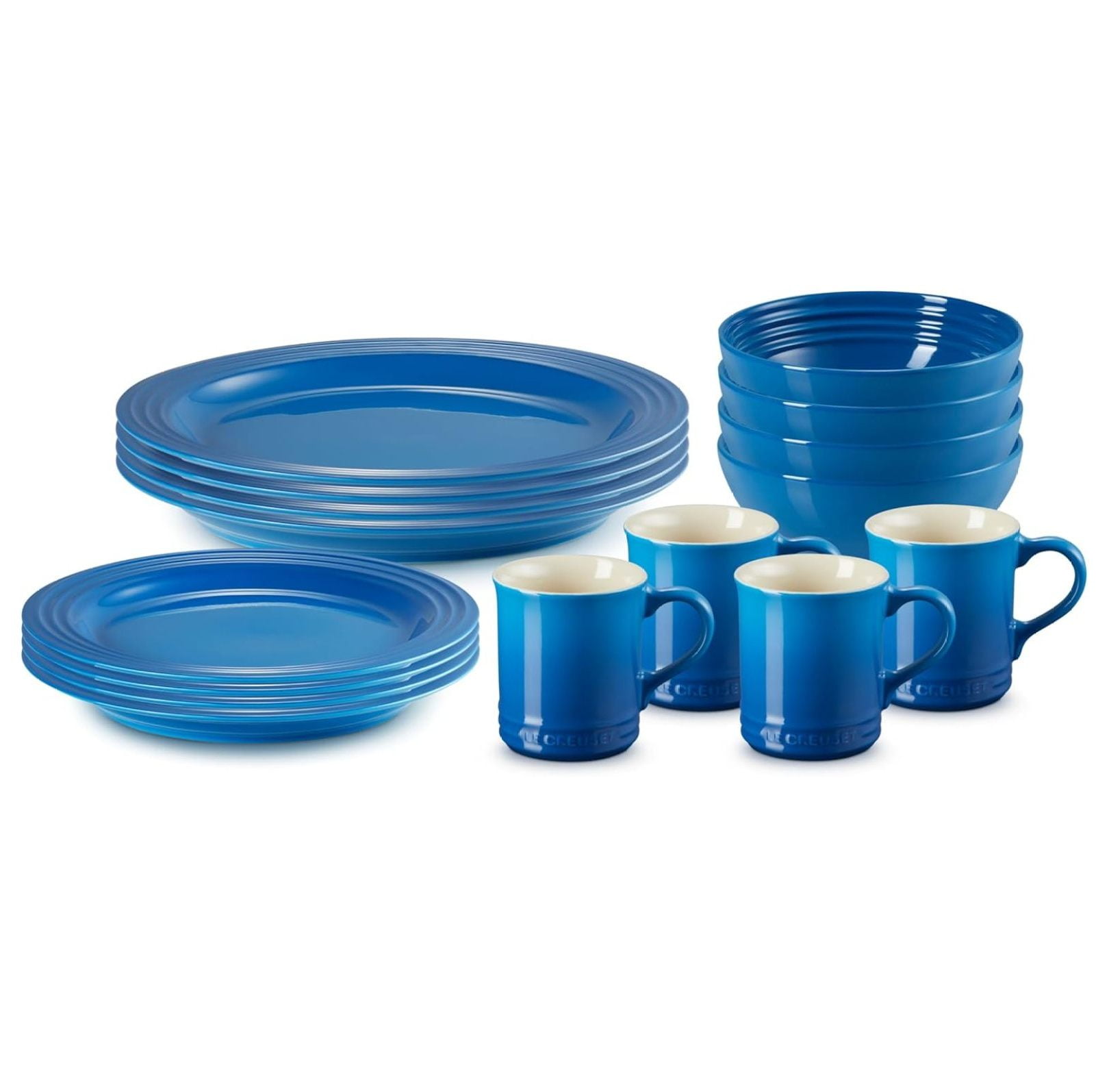 Stoneware Dinnerware Set, 16 pc., Marseille - Walmart.com