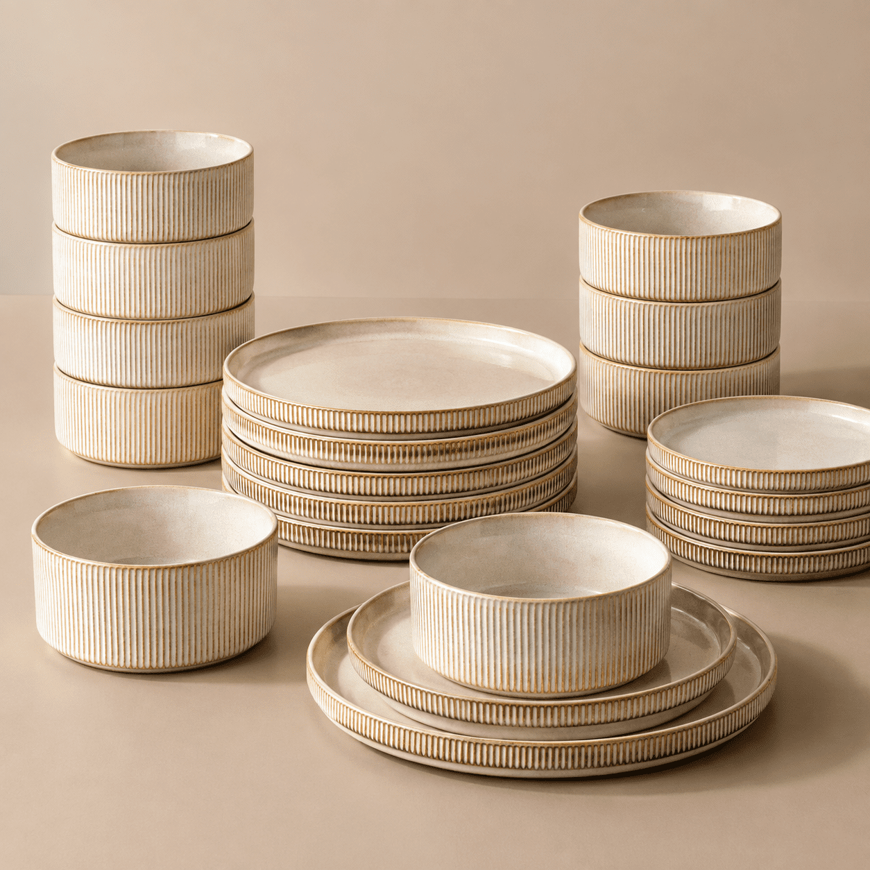 Stoneware Dinnerware Sets For 8 24-piece Plates And Set - Walmart.com