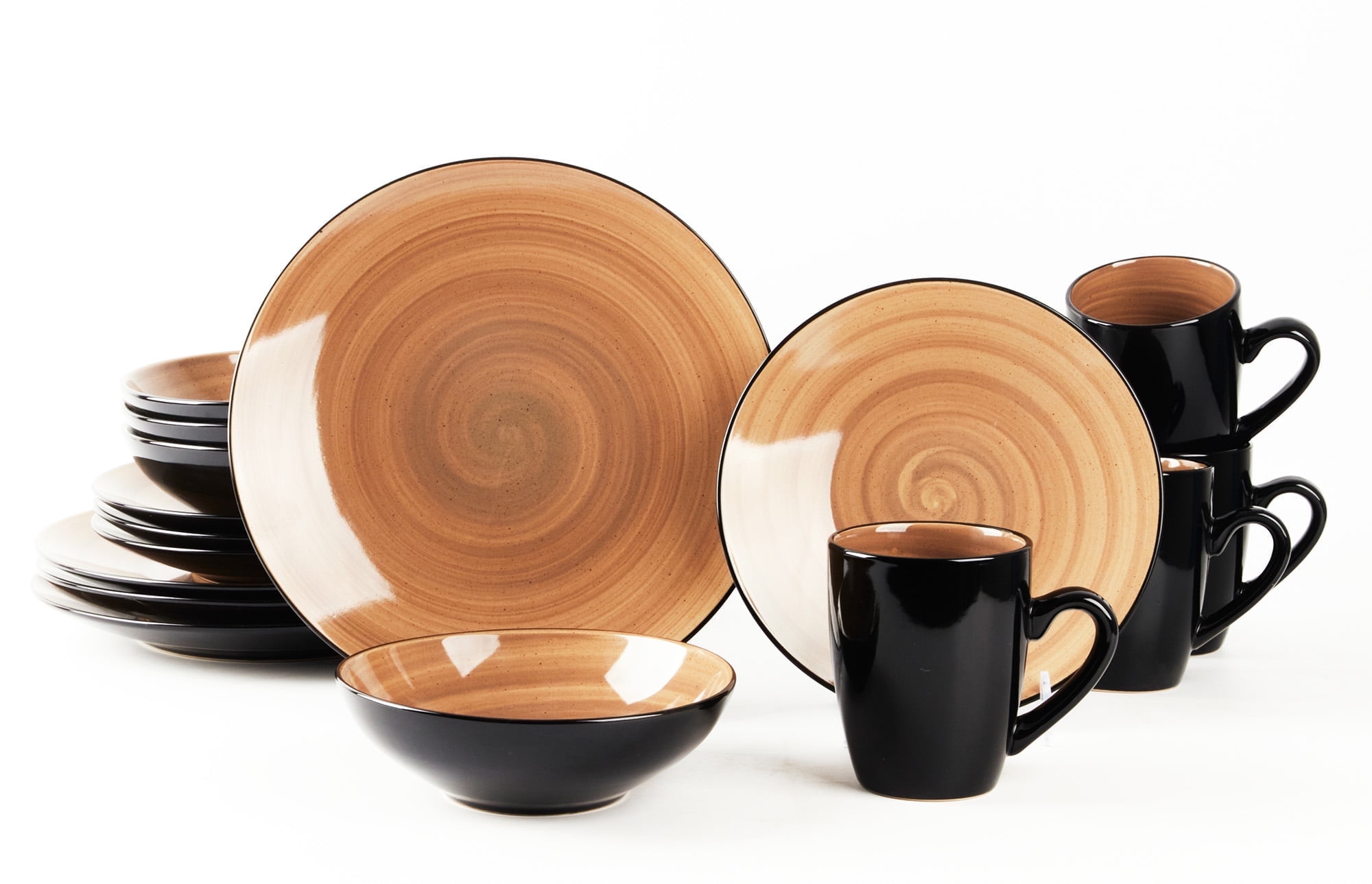 Stoneware Sonoma 16pc Dinnerware Set, Mocha - Walmart.com