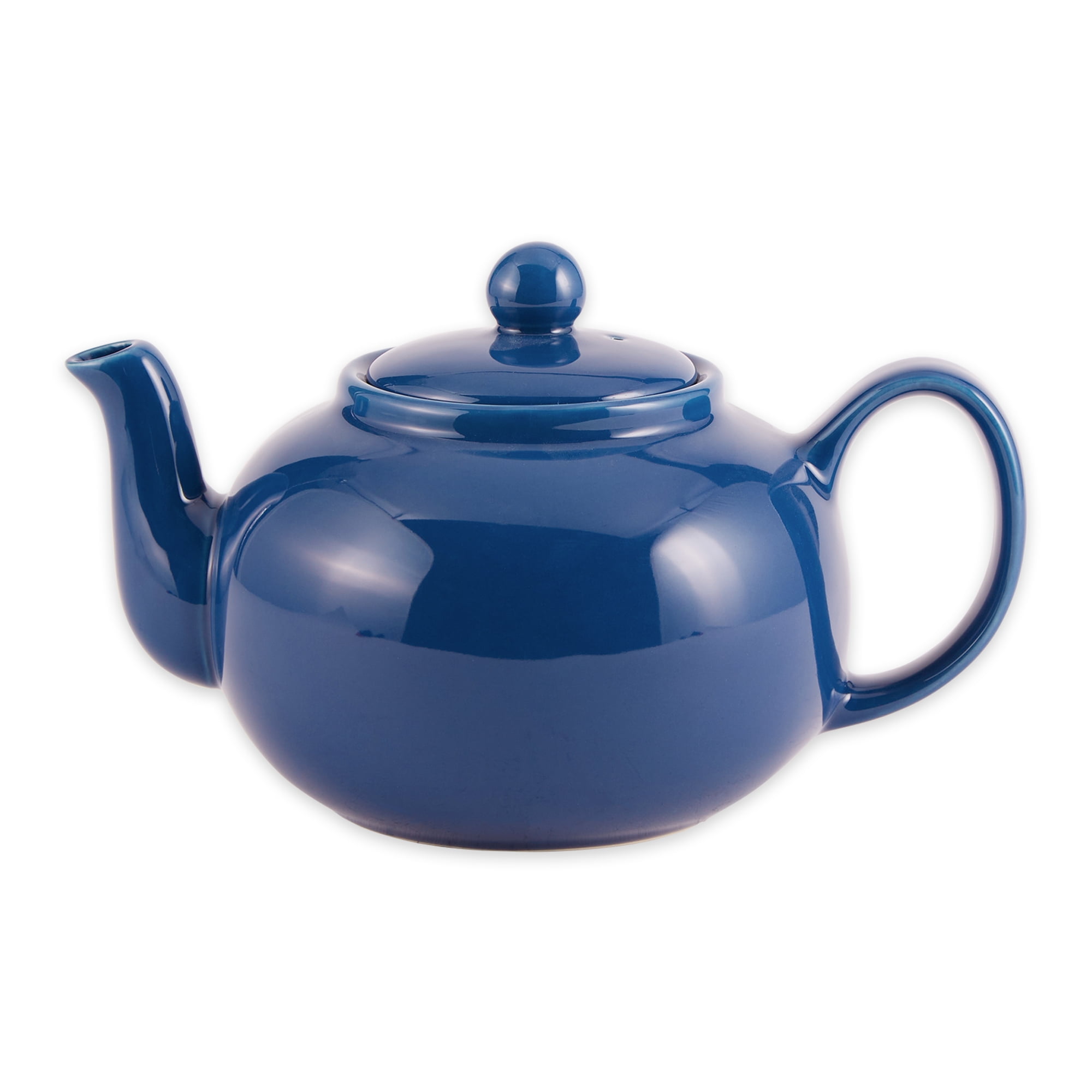 Stoneware Large 42 Ounce Capacity Teapot, Light Blue for Family Tea ...