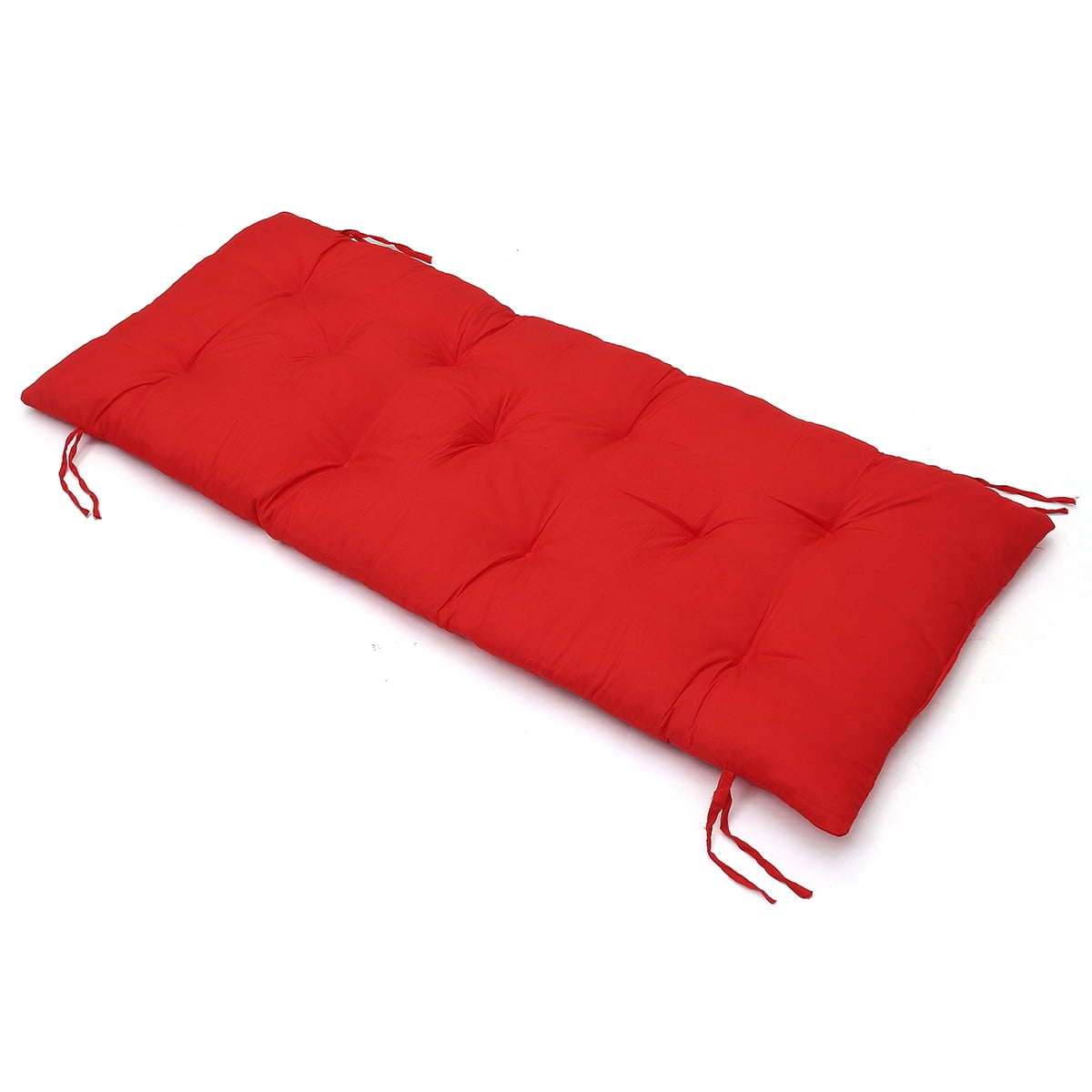 Stoneway 39" x 20" Red Rectangle Bench Outdoor Seating Cushions ...