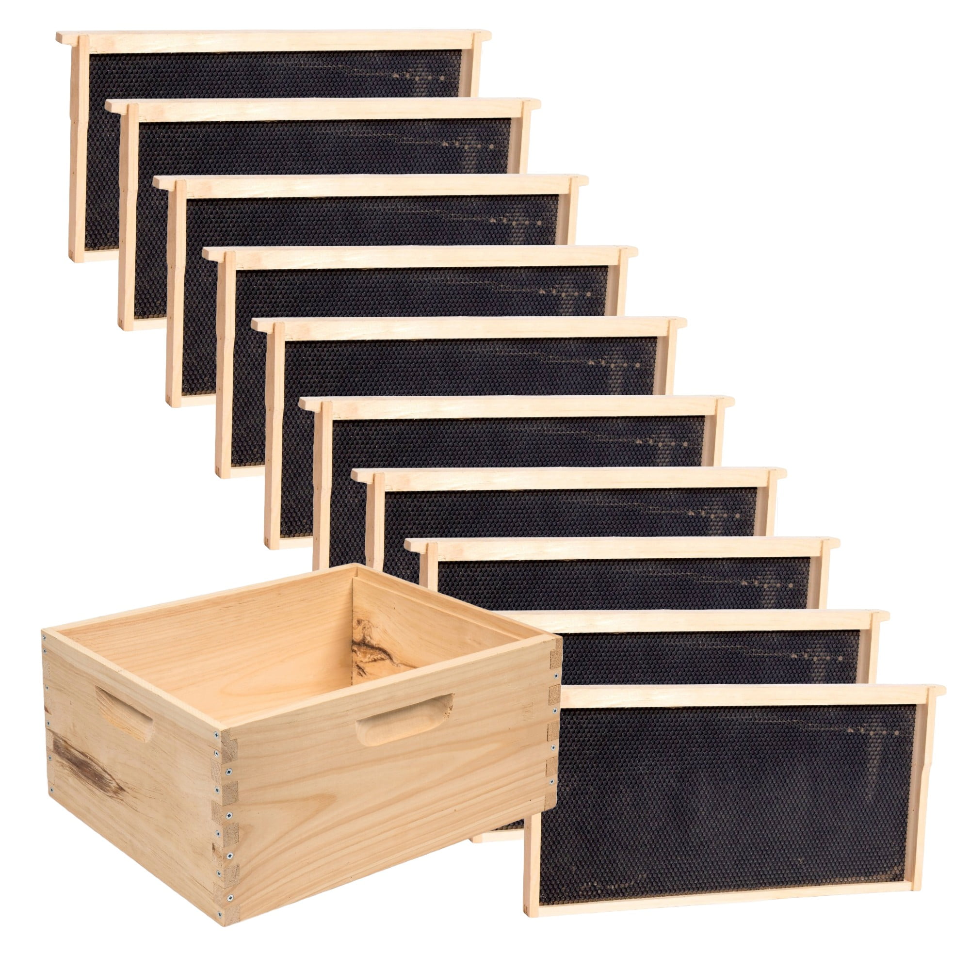 Stoney Acres Beekeeping Beehive Box, 10 Frame Deep Assembled Super or ...