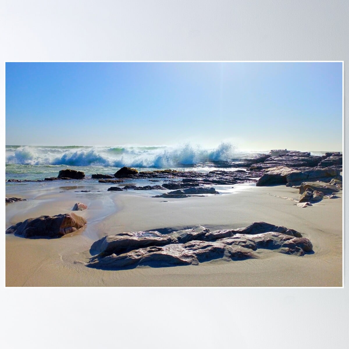 Stoney Palette Horizontal Poster Wall Art, Modern Wall Decor For Living ...