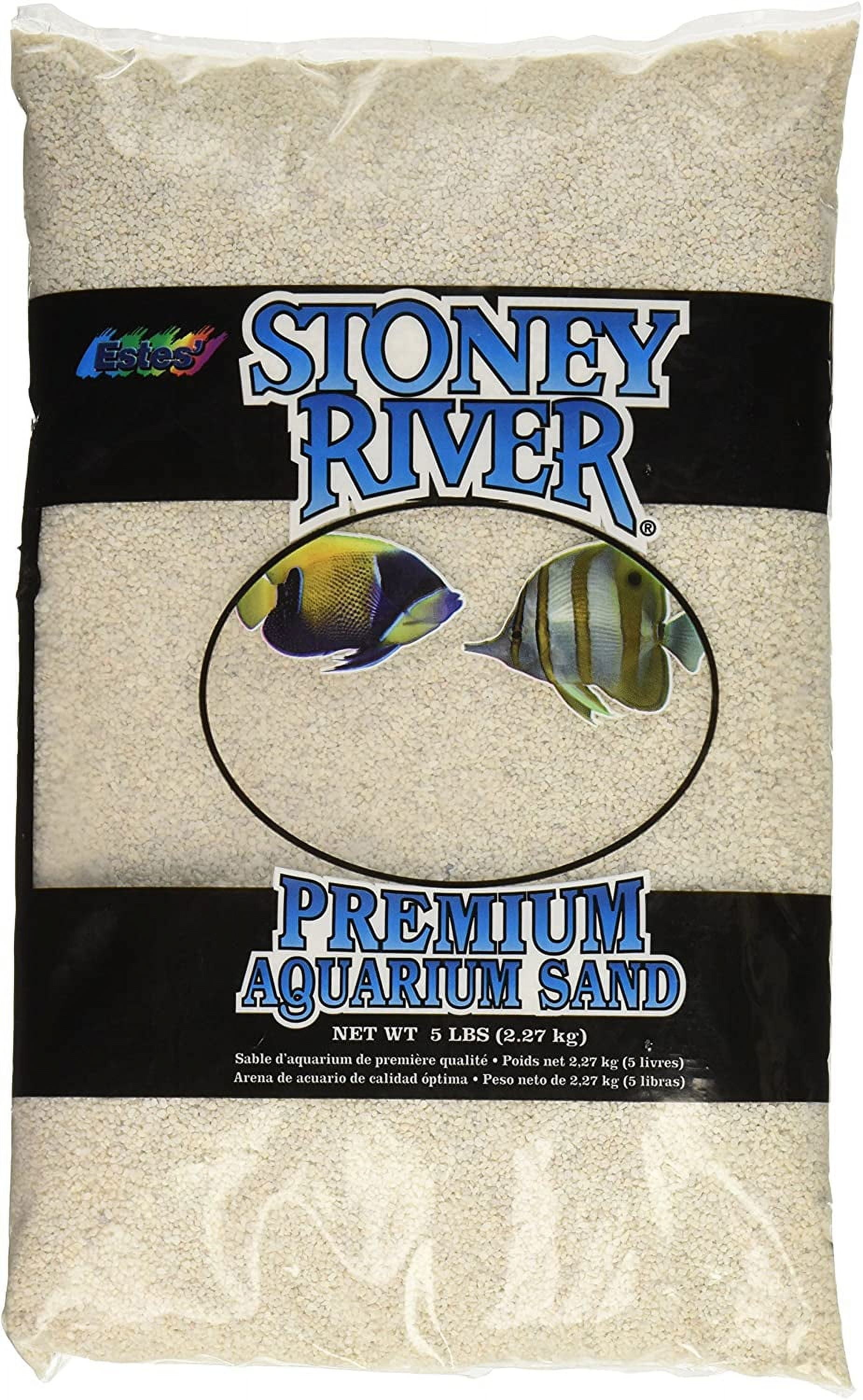 Stoney River White Aquatic Sand 5 Pound Bag for Freshwater and Marine ...