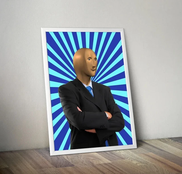 Stonks Guy Meme Funny Memes Poster Funny Memes Funny Present Meme ...