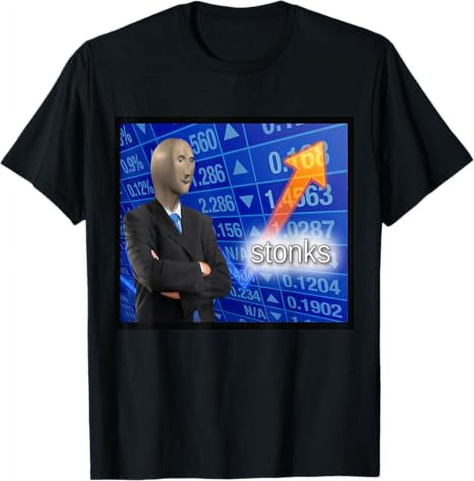 Stonks - Meme Man T-Shirt - Walmart.com