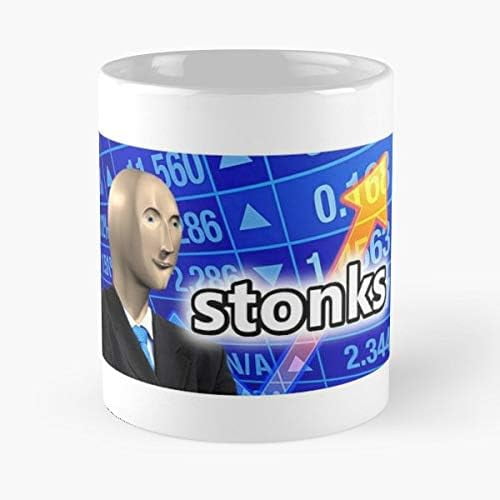 Stonks Stocks Meme Dank Memes Coffee/Tea Ceramic Mug 11 Oz - Walmart.com