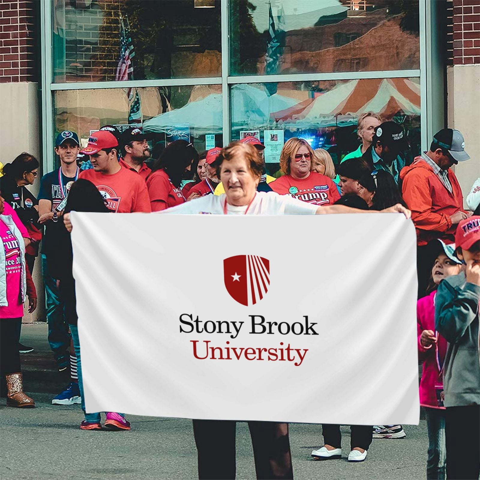 Stony Brook University Logo Banner Breeze Flag Outdoor Flags Home Flag ...