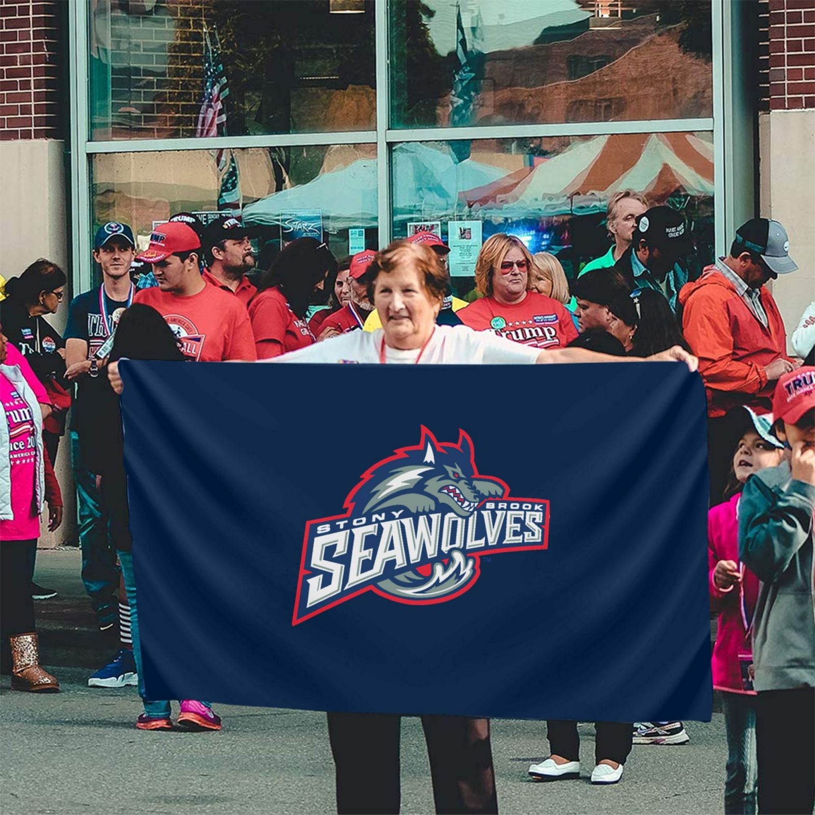 Stony Brook University Logo Banner Breeze Flag Outdoor Flags Home Flag ...