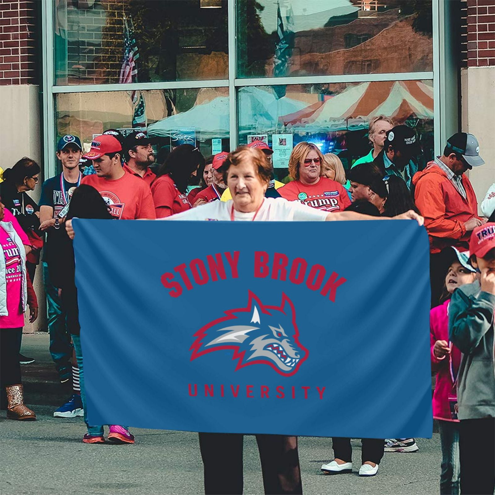 Stony Brook University Logo Banner Breeze Flag Outdoor Flags Home Flag ...