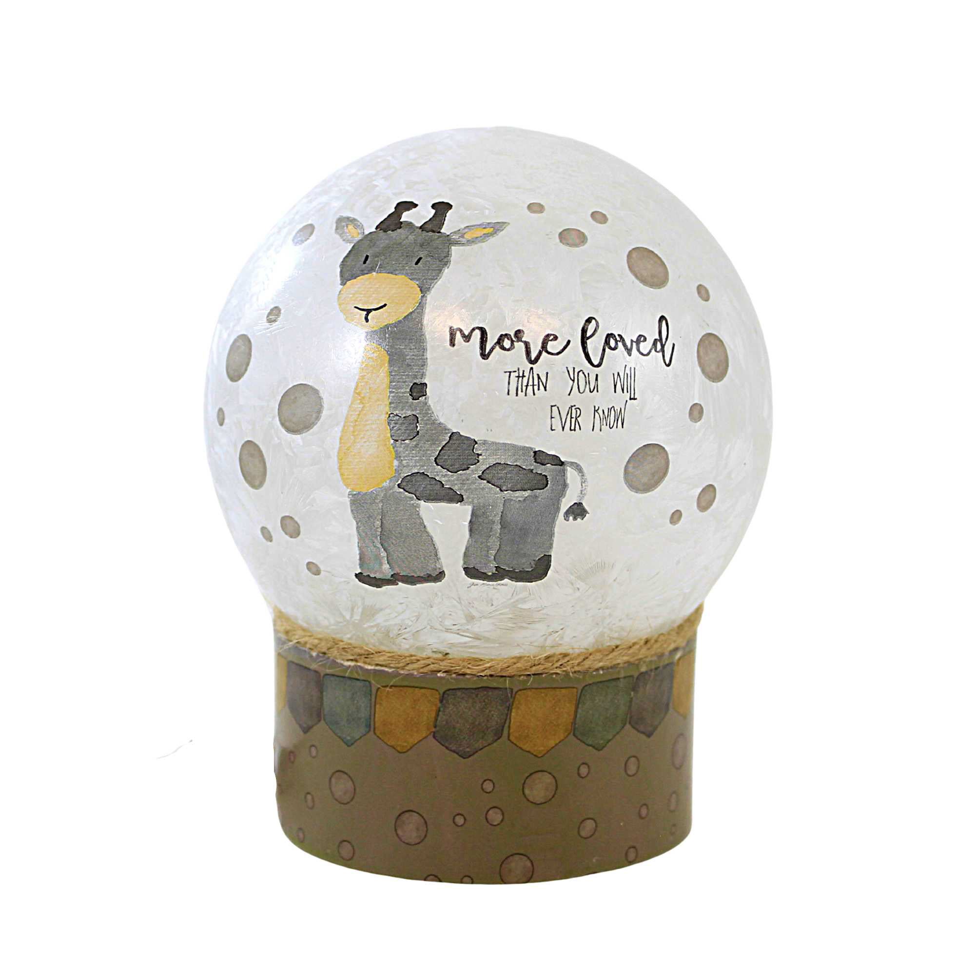 Stony Creek 6.00In Stinkin' Cute Animal Pre-Lit Dome Vase, Glass, Baby ...