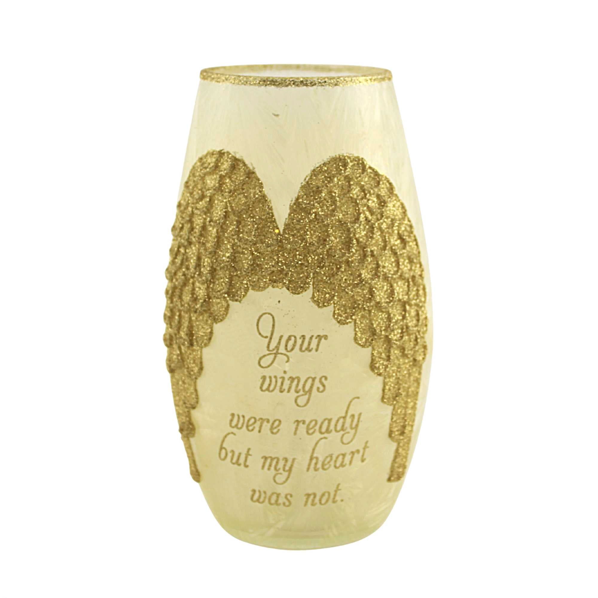 Stony Creek Angel Wings Glass Remorse Loss Bereavement Gold Aw09205 ...