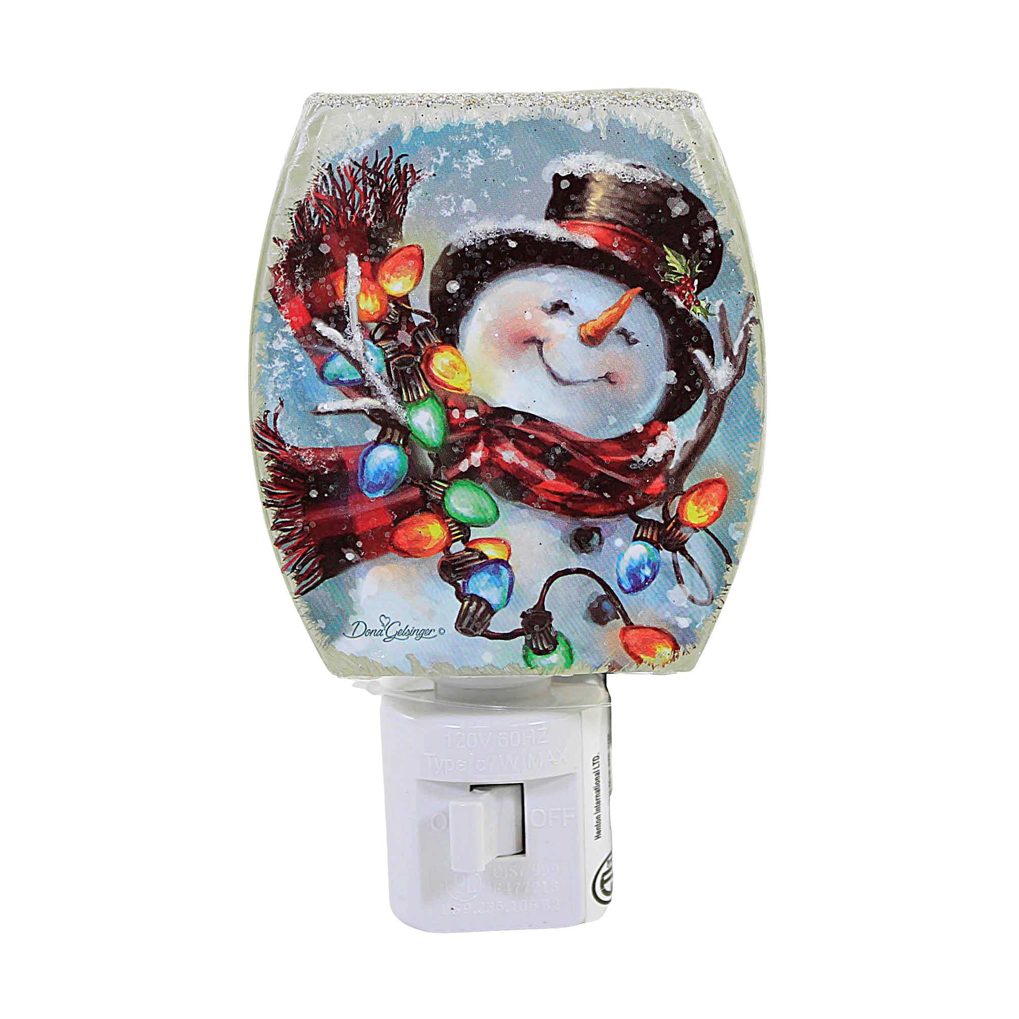 Stony Creek Delightful Snowman Night Light Electric Plug In Dgs2291 ...