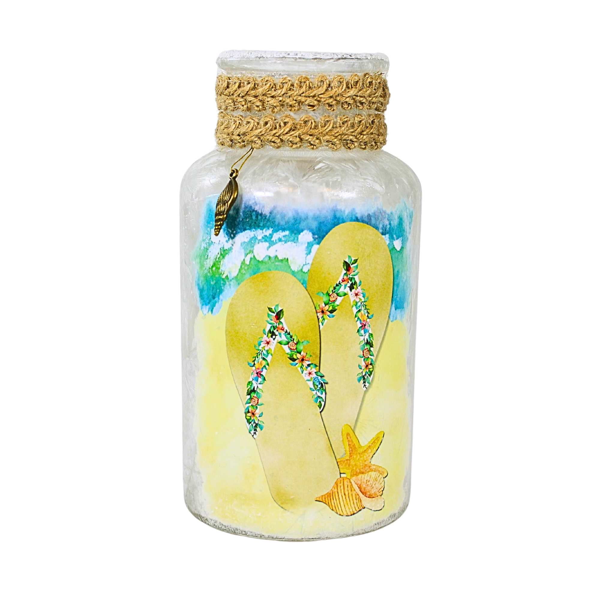 Stony Creek Salt Water Shores Pre-Lit Jar - One Pre-Lit Jar 6.5 Inch ...