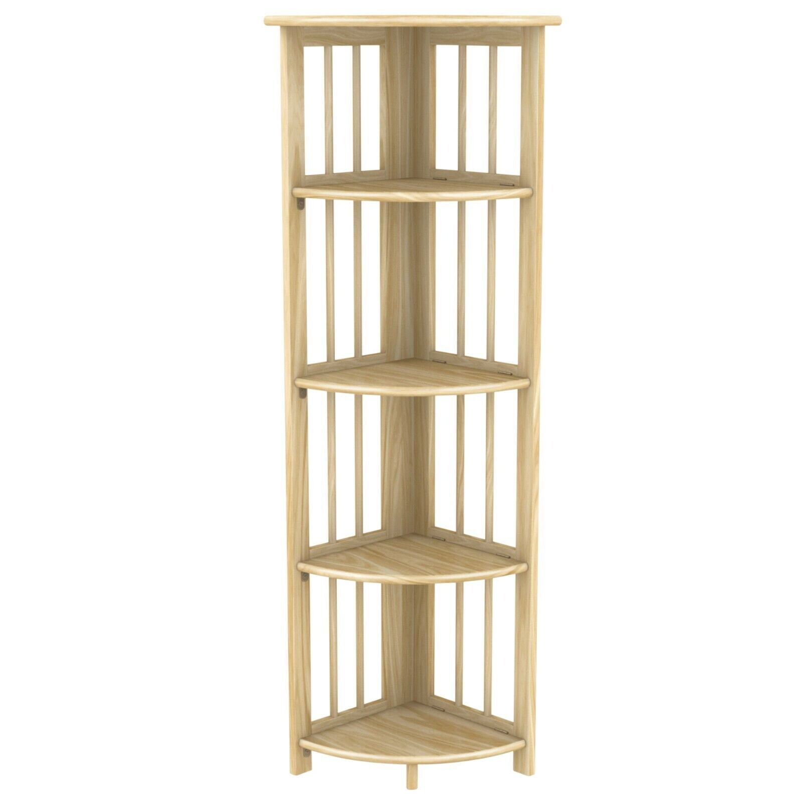 Stony-Edge Corner Folding Bookcase, Easy Assembly Bookshelf. 51" - Walmart.com