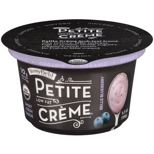 Stonyfield Organic Petite Creme Belle Blueberry Low Fat Sweet Fresh ...