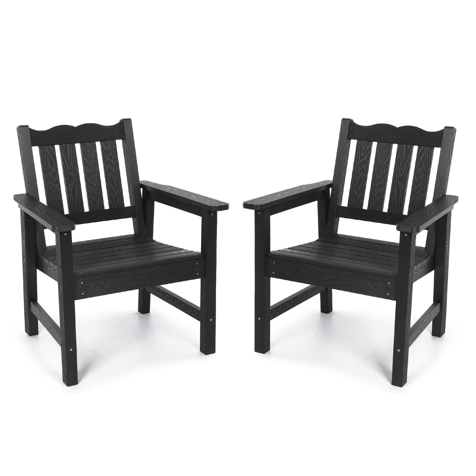 Stoog Outdoor Patio Chair Set, Set of 2, All-Weather, 400 lbs Capacity ...