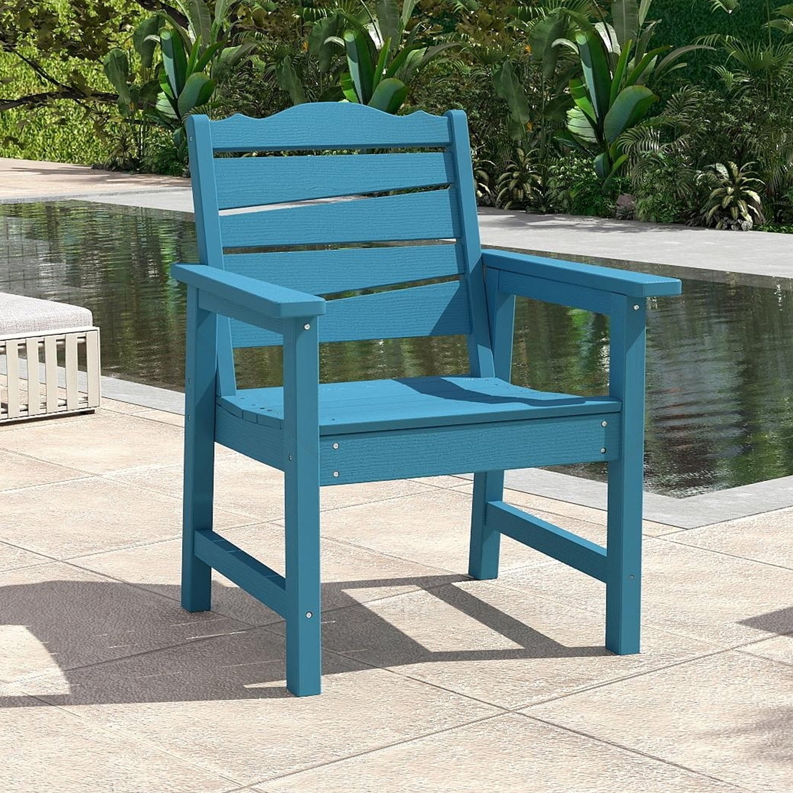 Stoog Patio Chair with Backrest, Outdoor Dining Chairs for Garden ...