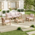 Stoog Patio Furniture Set, 6-Piece Modular Outdoor Sofa Sets with ...