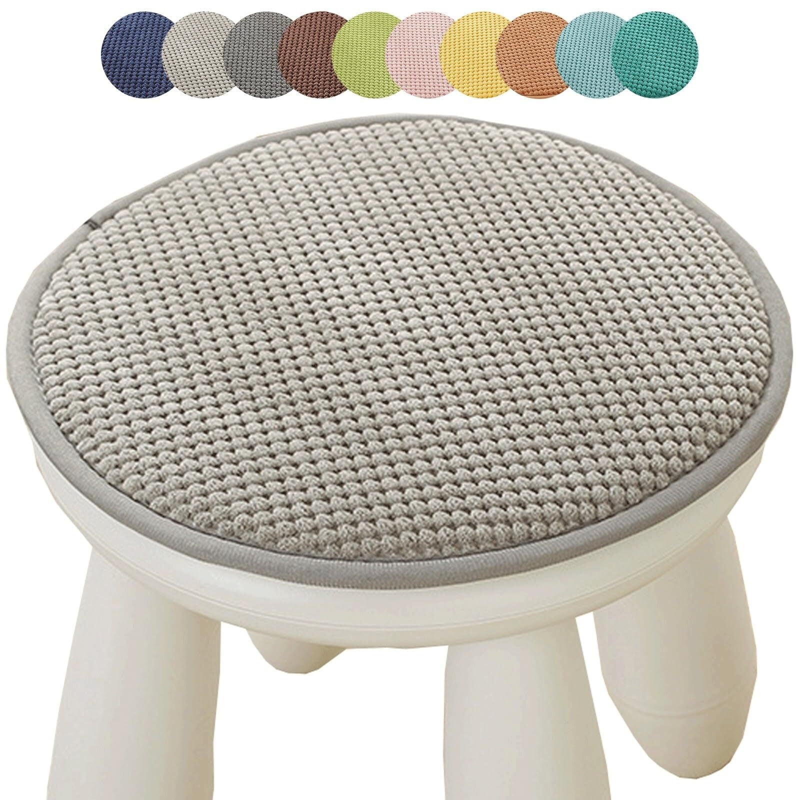 Stool Cushion Round 12/14/16/18/10inch Round Chair Cushions with Ties ...
