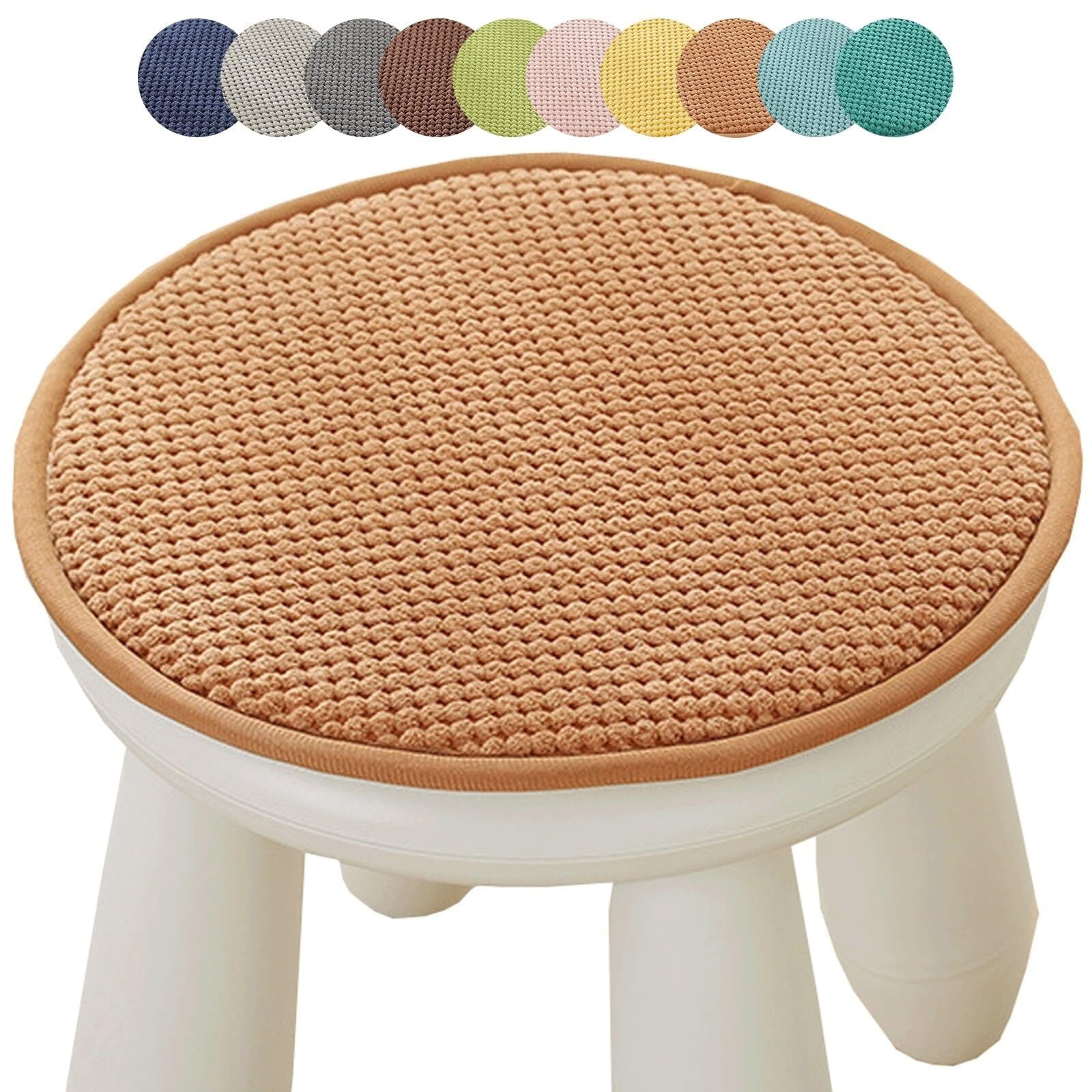 Stool Cushion Round 12/14/16/18/10inch Round Chair Cushions with Ties ...
