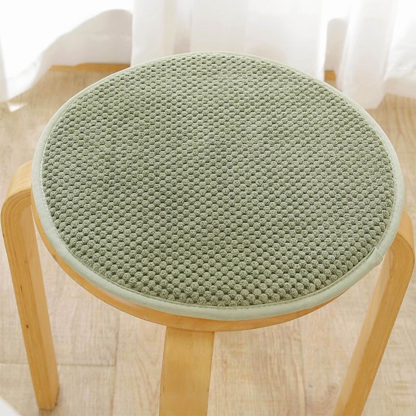 Stool Cushion - Round Chair Cushions with Ties for Dining Chairs - Seat ...