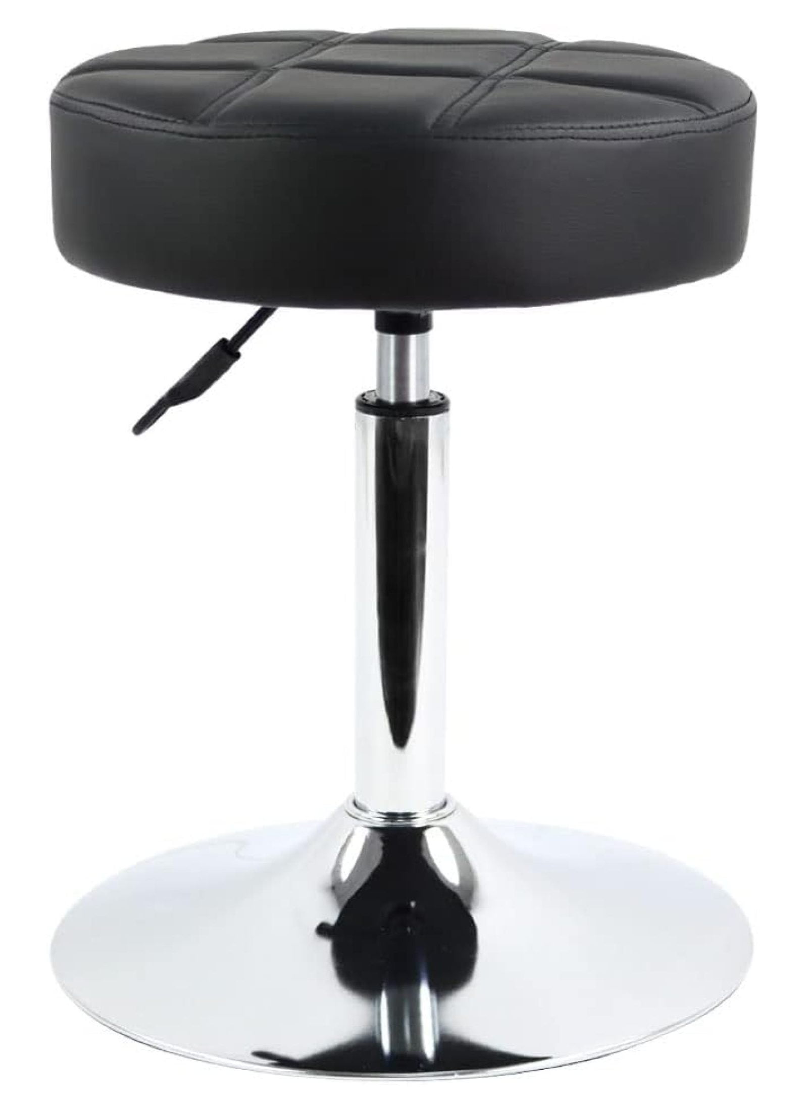 Stool Round Thick Padded Cushion Leather Shop Stool Height Adjustable ...